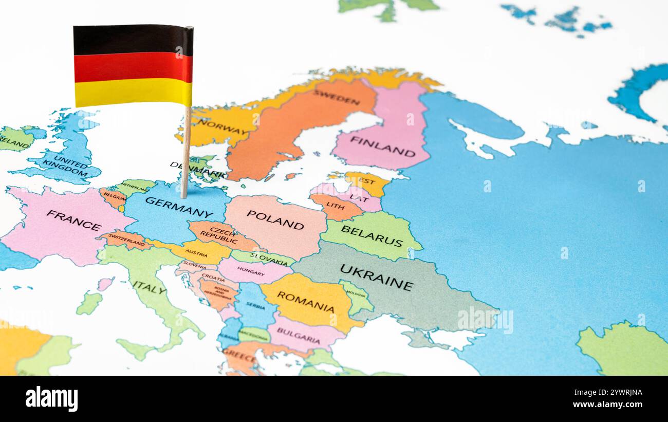 Germany austria map hi-res stock photography and images - Alamy