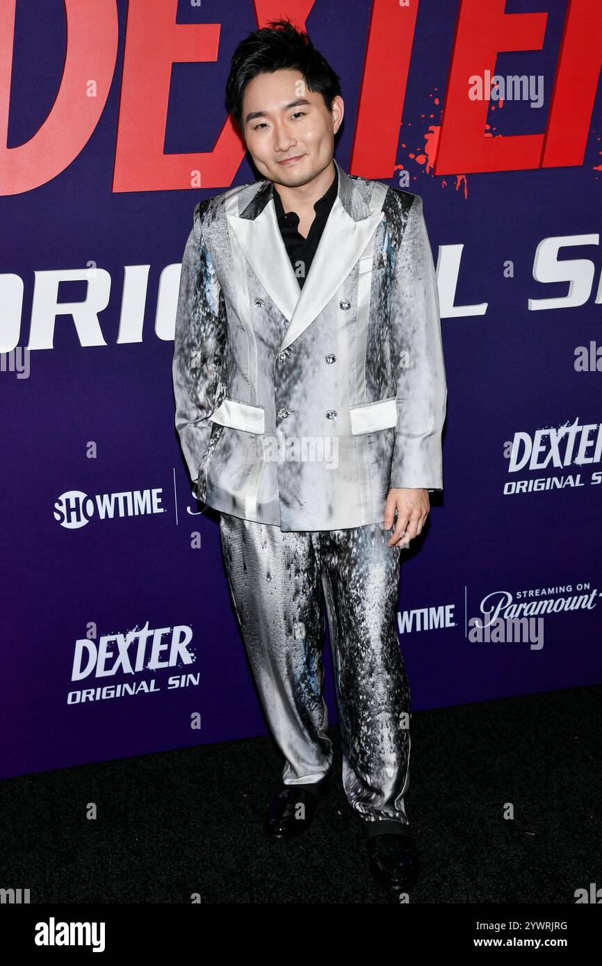 Alex Shimizu attends the premiere of the Showtime drama series "Dexter ...