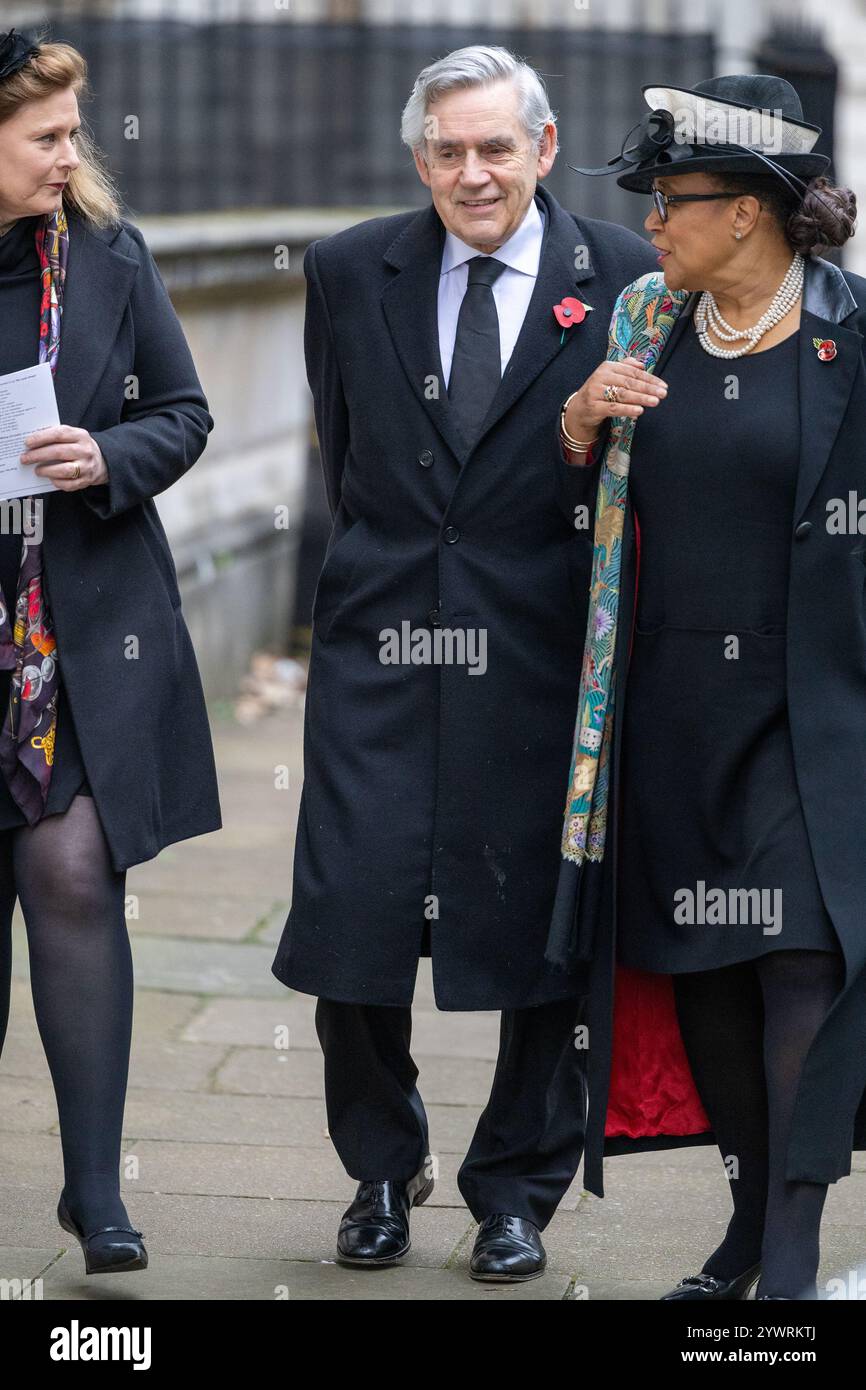 Former Prime Ministers walk through Downing Street to attend the ...