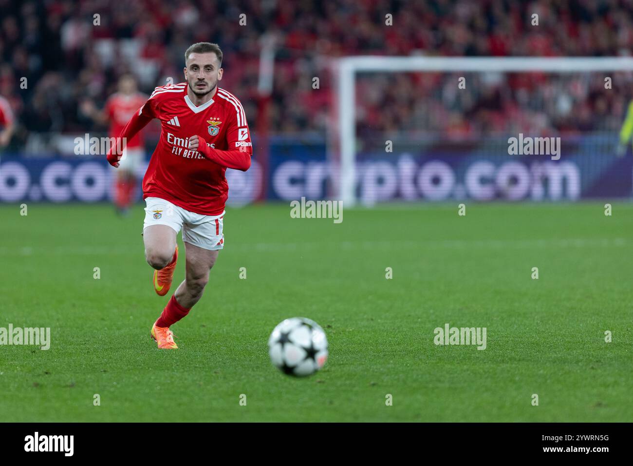 December 11, 2024. Lisbon, Portugal. Benfica's forward from Turkey ...