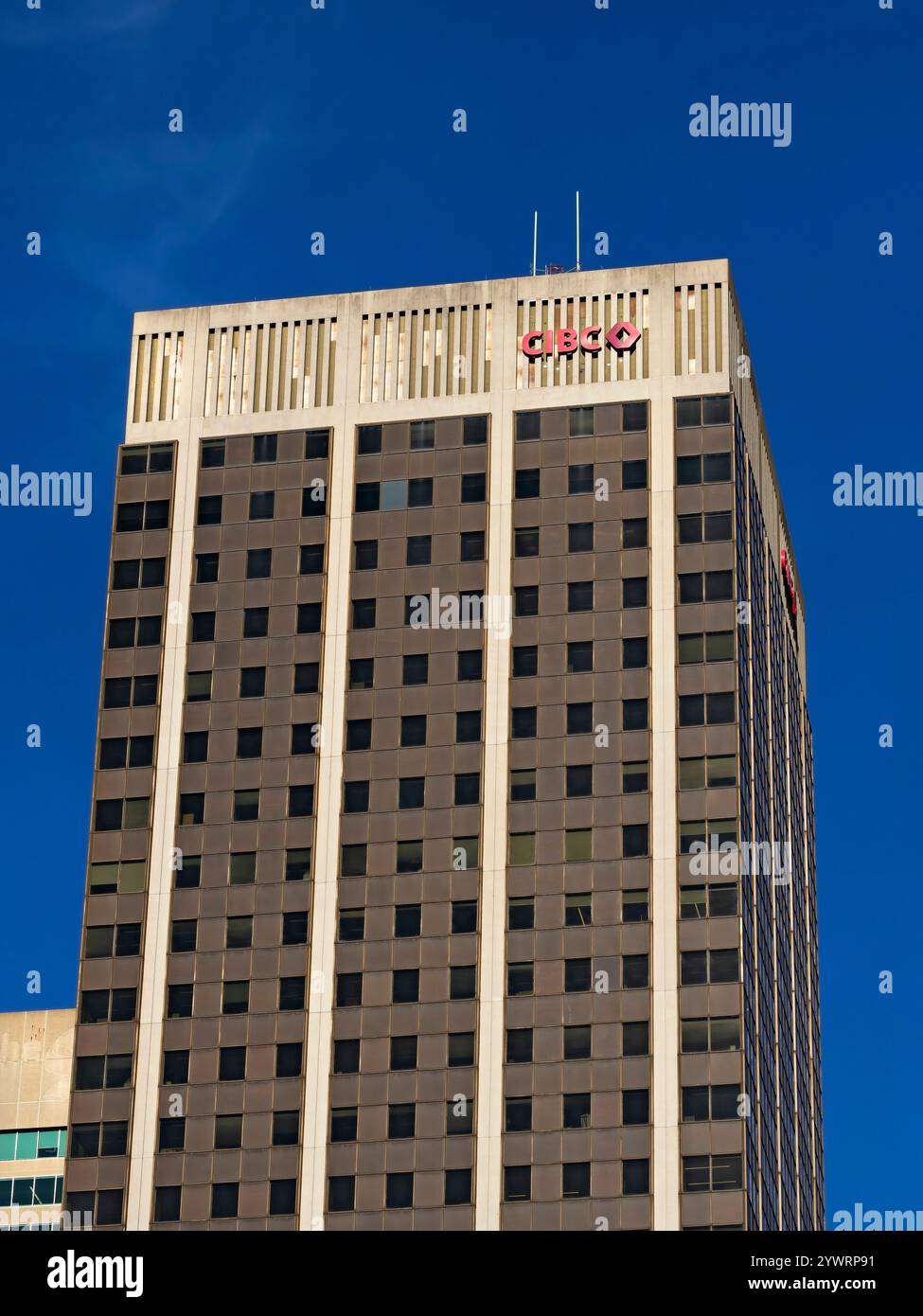 Toronto Canada / CIBC Bank Logo on this Highrise Commercial Office ...