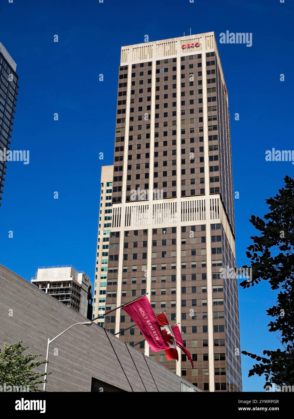 Toronto Canada / CIBC Bank Logo on this Highrise Commercial Office Building on Bloor Street West ...