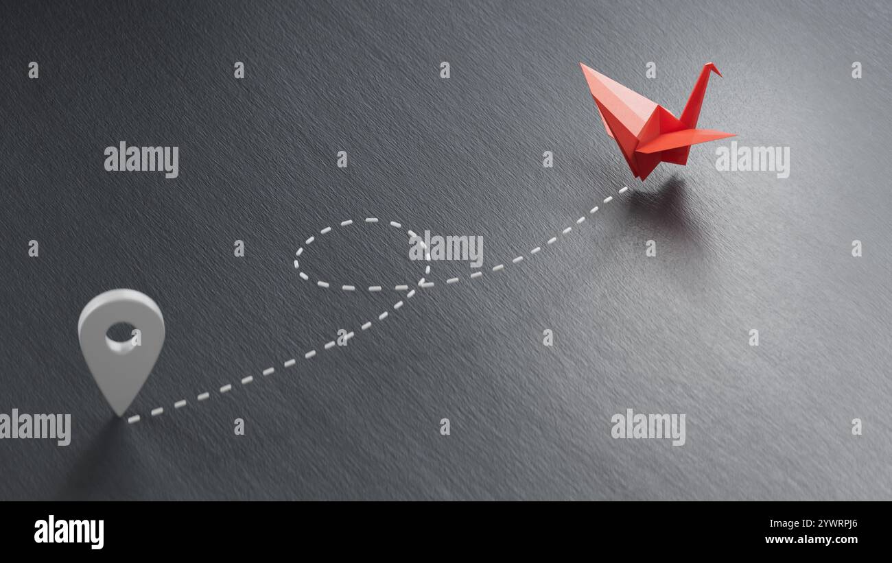 Paper swan isolated 3d icon set. Origami paper swan illustration flight ...