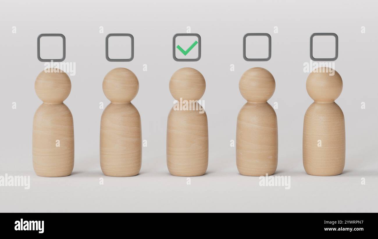 Select happy face wooden figure with 5 star. Customer service rating experience and feedback ...