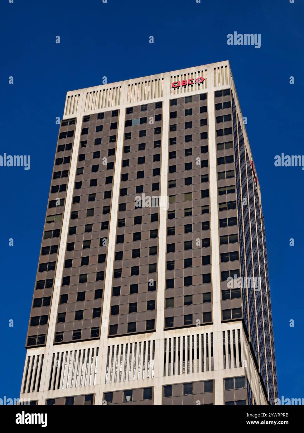 Toronto Canada / CIBC Bank Logo on this Highrise Commercial Office Building on Bloor Street West ...