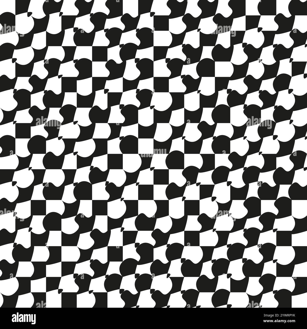 Abstract checkered pattern curved Stock Vector Images - Alamy