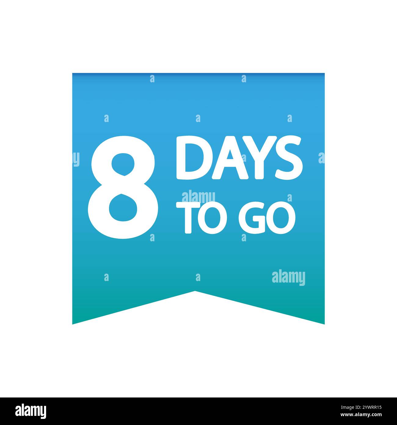 8 days countdown. Number eight notice. Vector countdown icon. Time left ... 8 days countdown. Number eight notice. Vector countdown icon. Time left ...