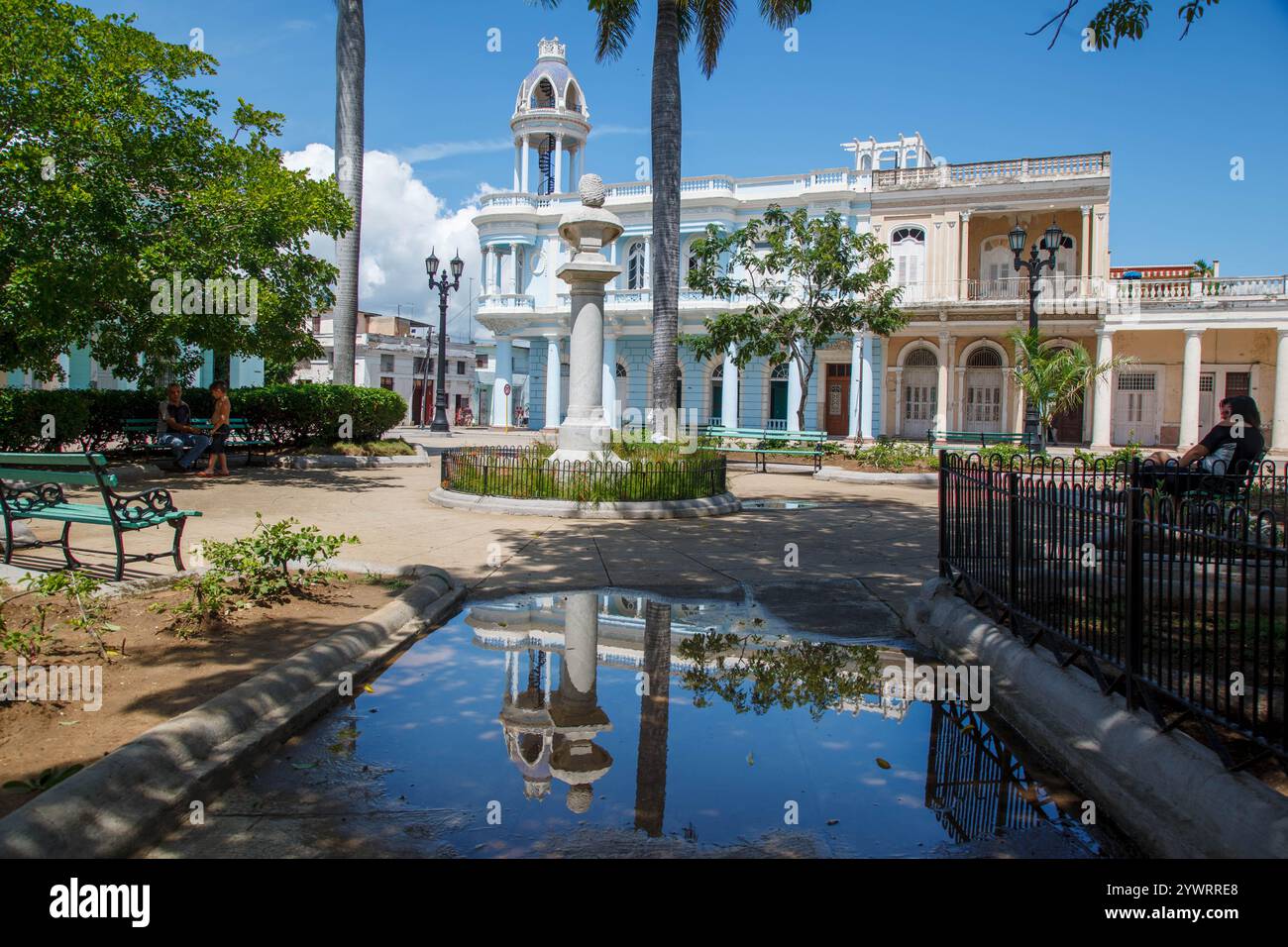 The Single tower blue building Museo de las Artes Palacio Ferrer museum ...