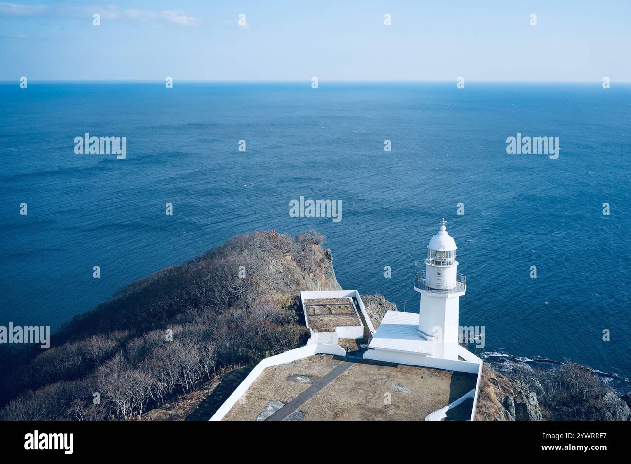 lighthouse on the coast, Japan, Hokkaido Stock Photo - Alamy