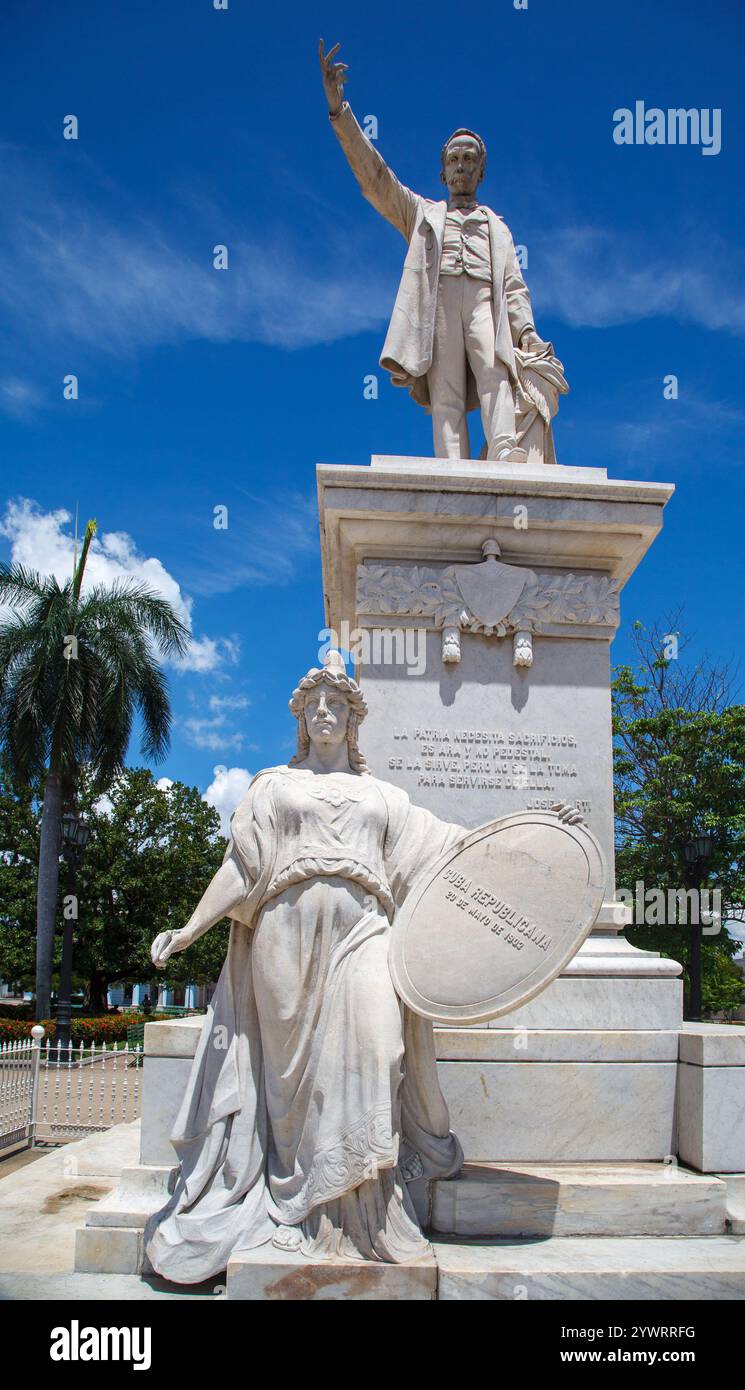 The Monument in Jose Marti Park in downtown Cienfuegos, Cuba Stock ...