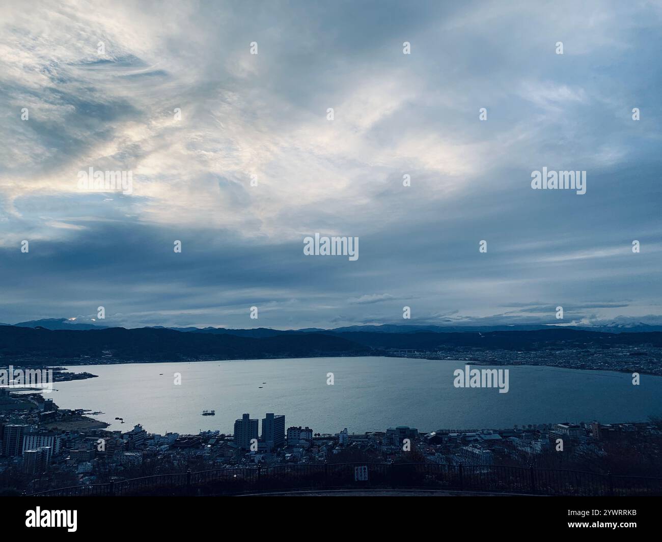 Suwa Lake, Nagano, Japan Stock Photo - Alamy