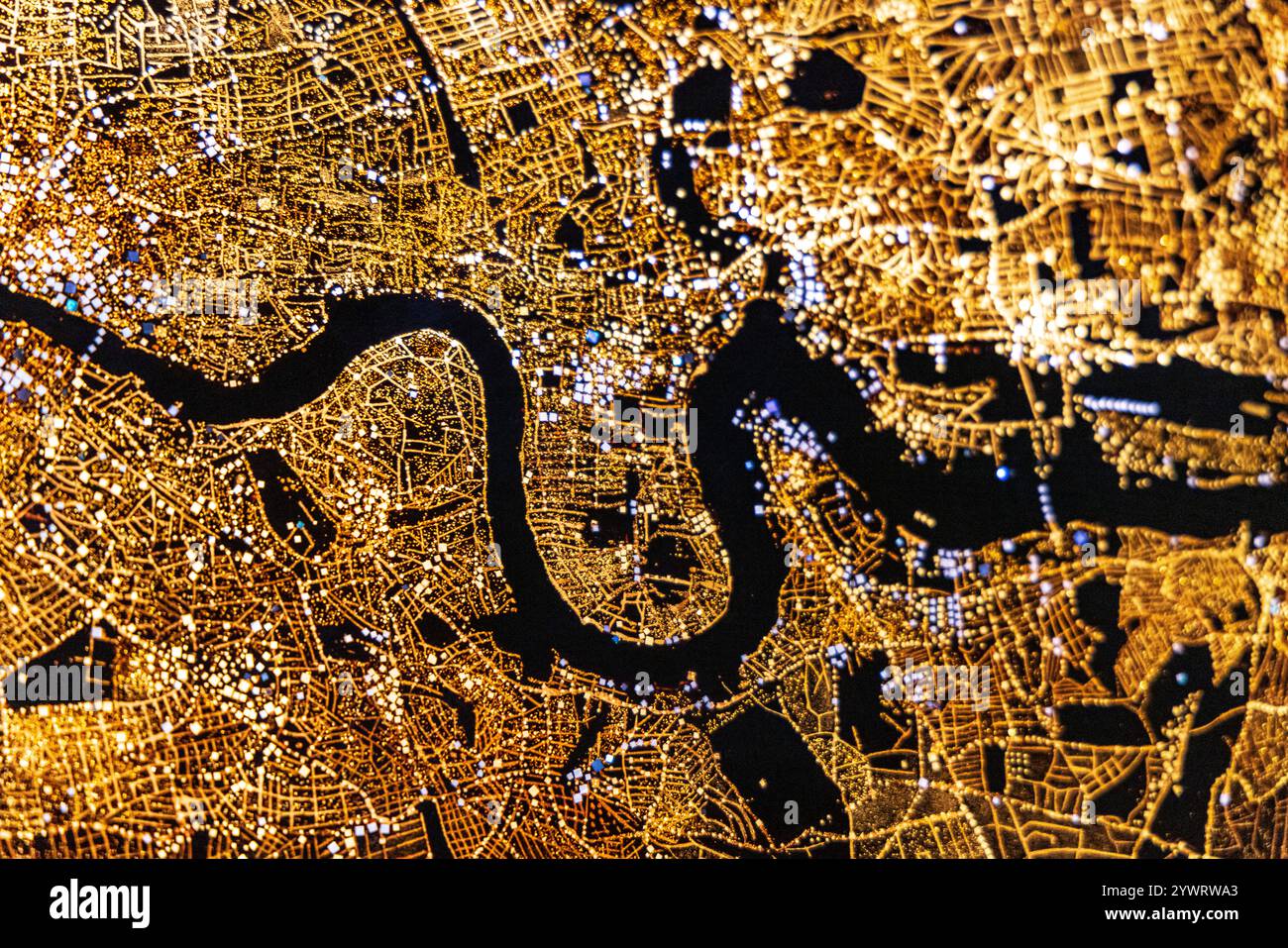 Wajima Lacquer Art Museum, Ishikawa, Japan Panels of a city with ...