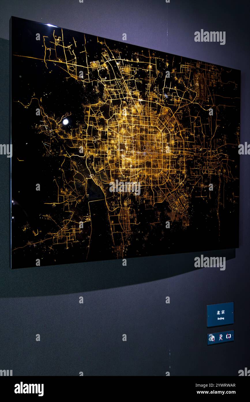 Wajima Lacquer Art Museum, Ishikawa, Japan Panels of a city with ...