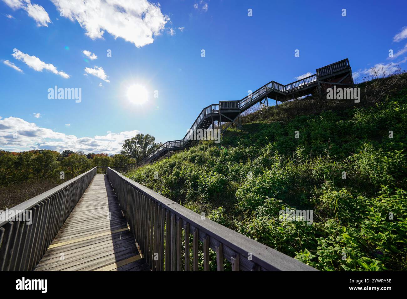 Great temple mound stairs hi-res stock photography and images - Alamy