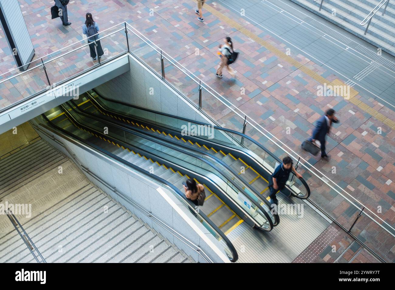 Escalator and walker Stock Photo - Alamy