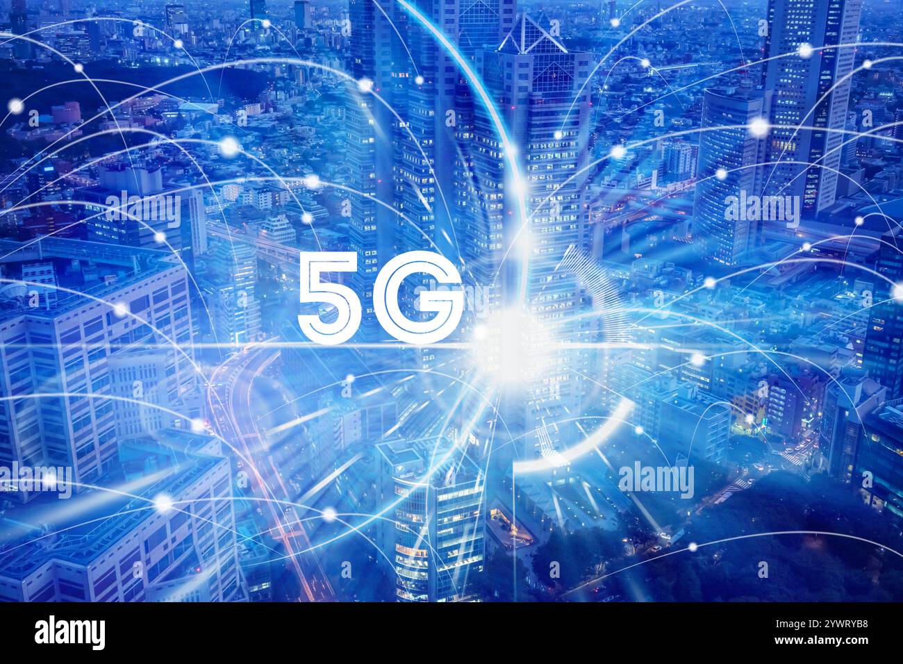 5G-5th generation mobile communications systems and Tokyo Stock Photo - Alamy