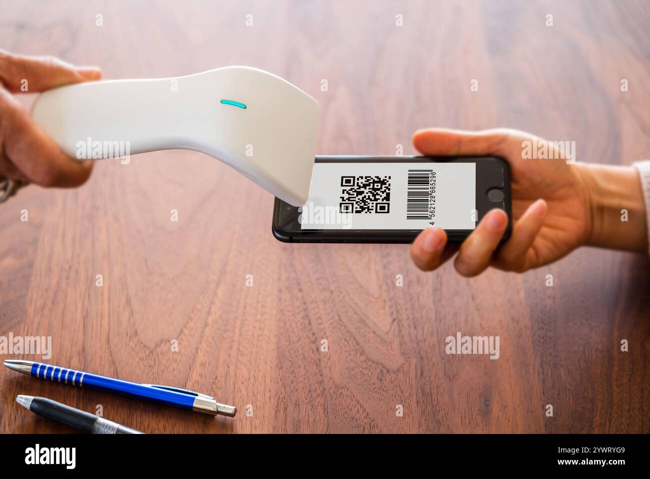 Smartphone payment, cashless payment, QR code payment, barcode, Pay ...