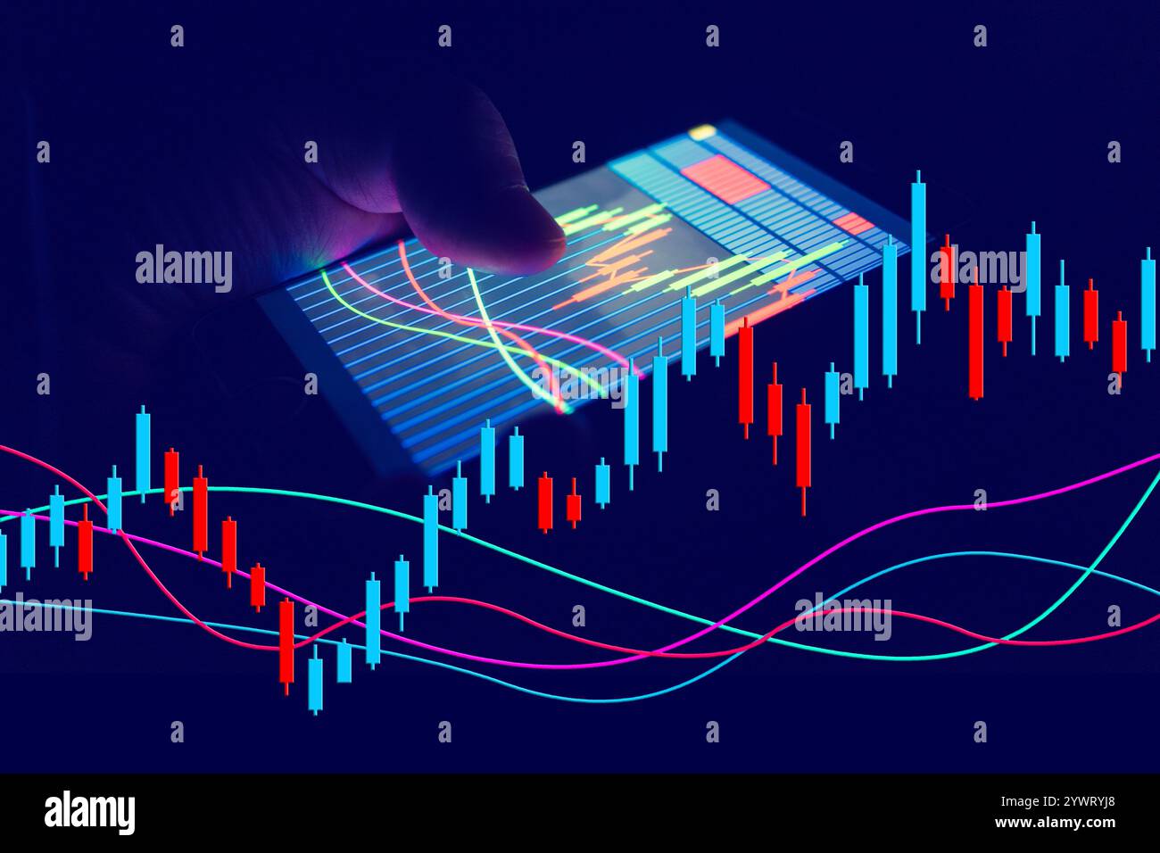 Stock investment, fintech, stock price, stock price, asset management ...