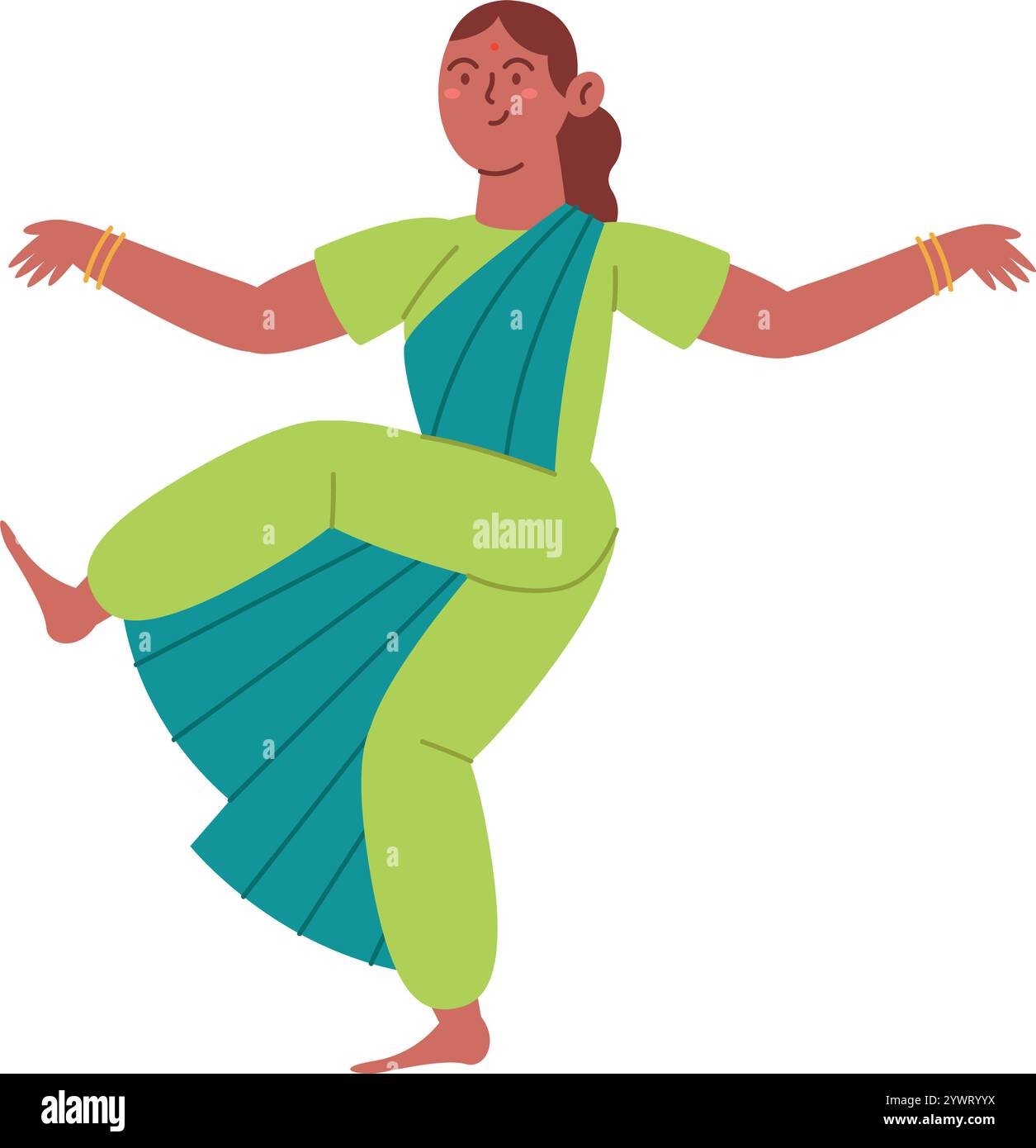 indian classical dancer kathak Stock Vector Image & Art - Alamy