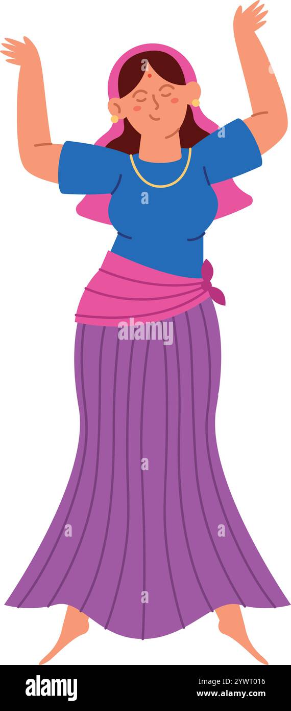 woman performing kathak dance traditional Stock Vector Image & Art - Alamy