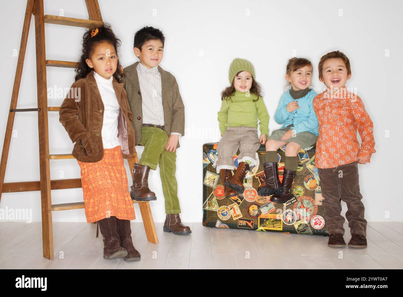Stylish half children Stock Photo - Alamy
