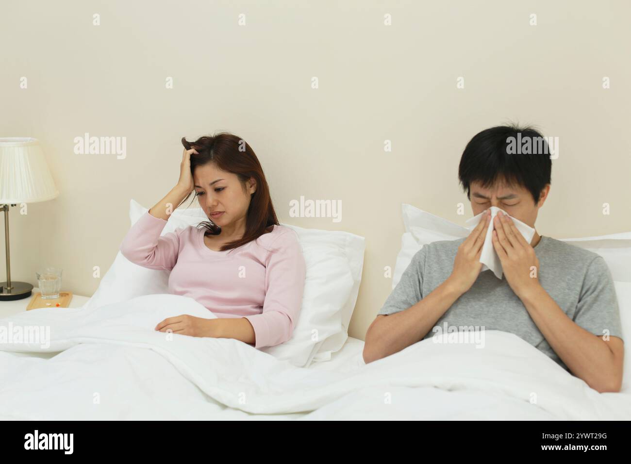Couple in poor health Stock Photo - Alamy