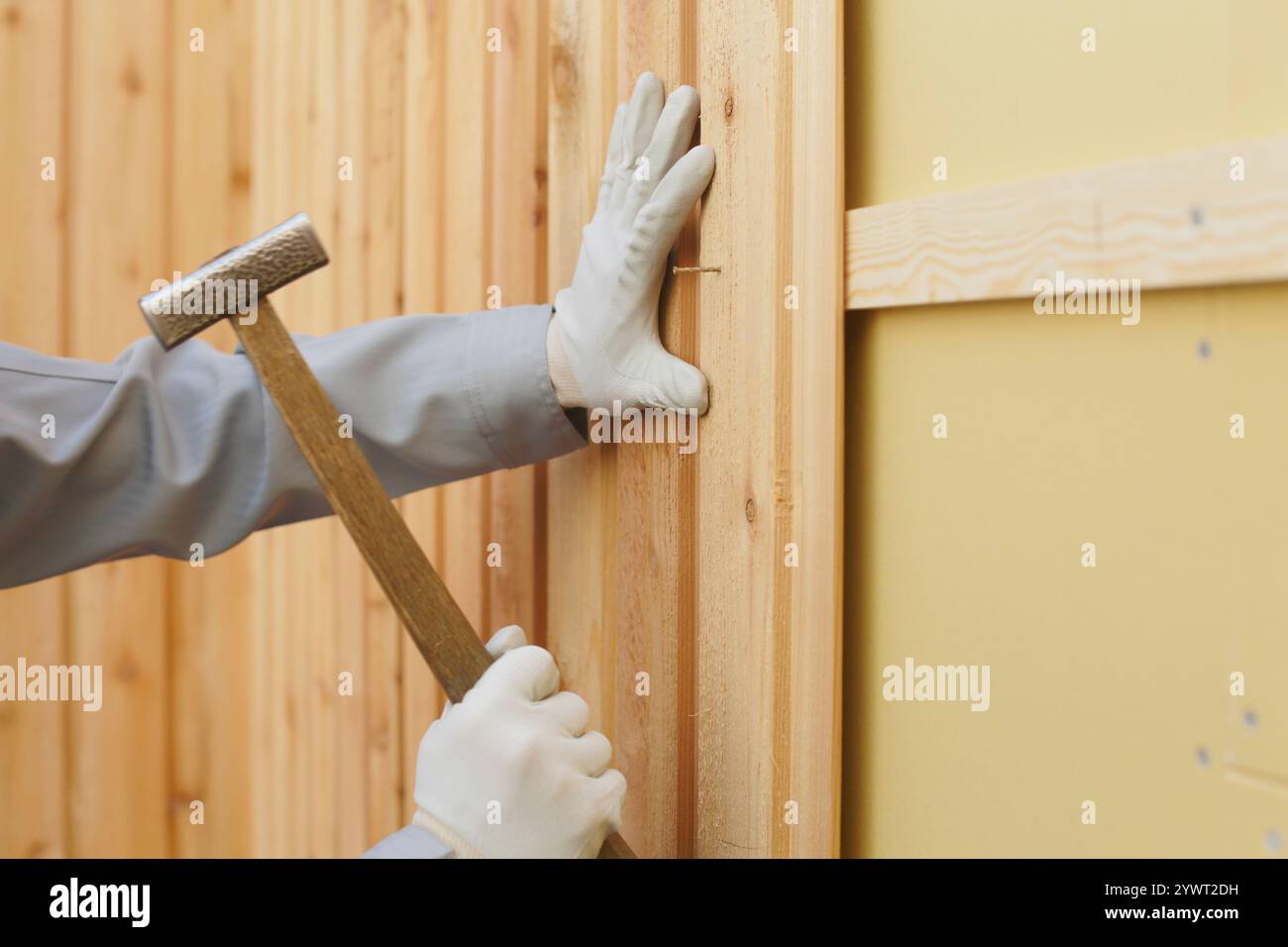Work glove nails hi-res stock photography and images - Alamy