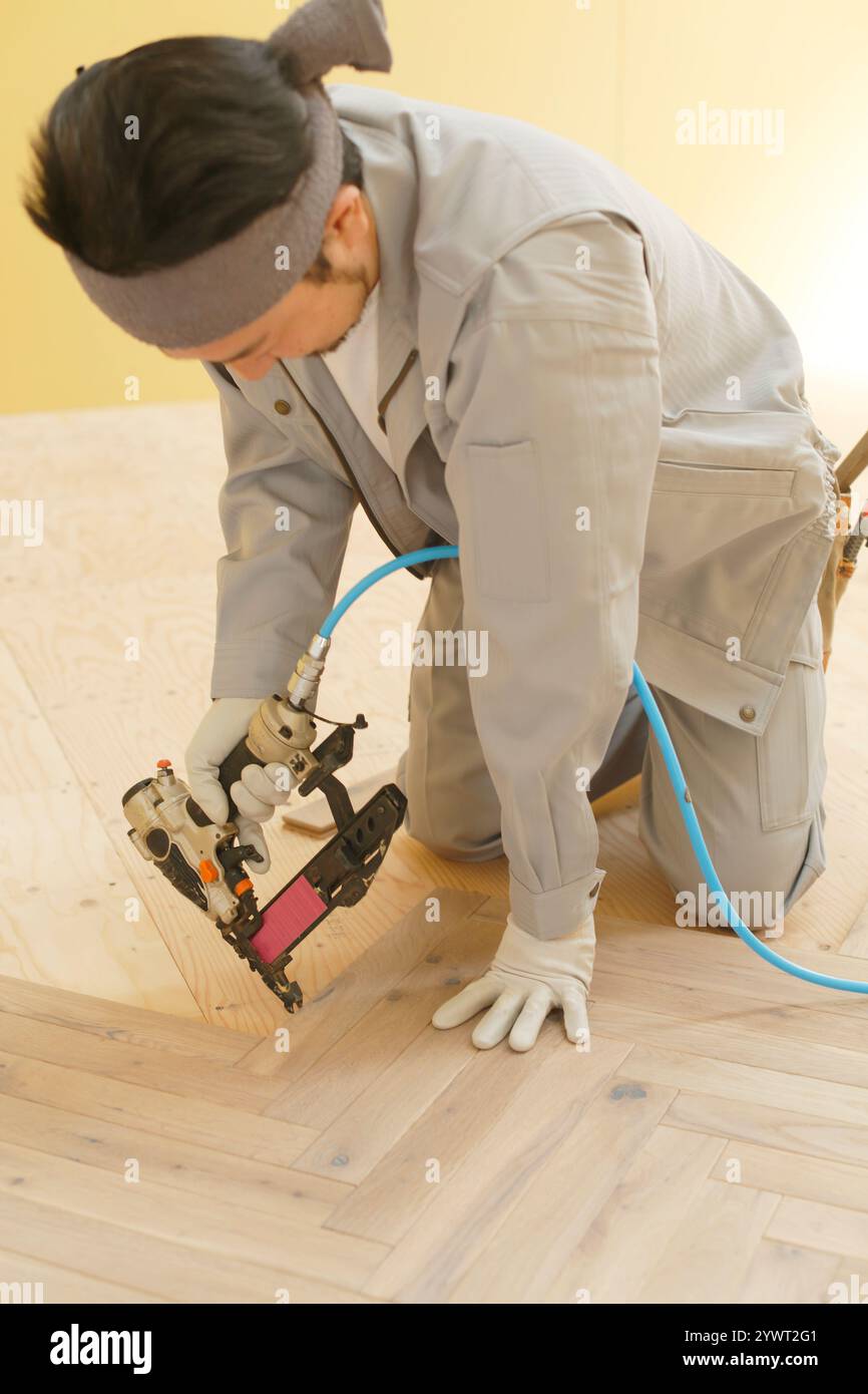 Applying a material hi-res stock photography and images - Alamy