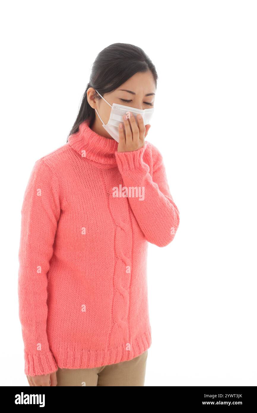 Black woman wearing facial mask hi-res stock photography and images - Alamy