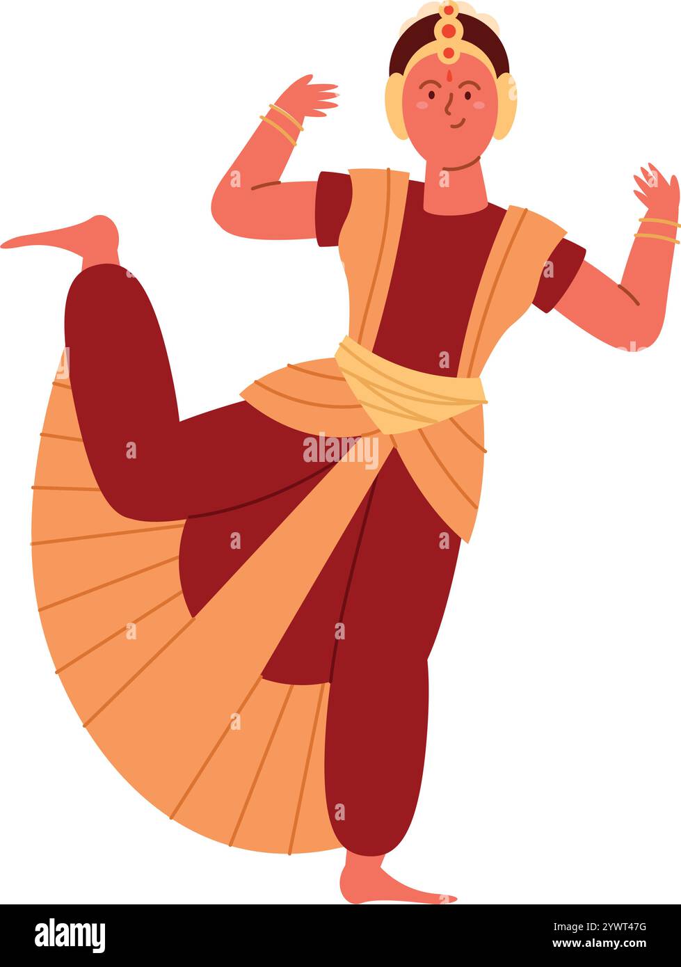 woman performing bharatanatyam dance Stock Vector Image & Art - Alamy