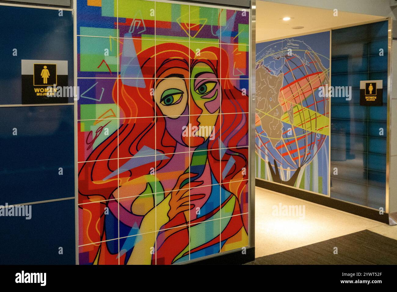 bathrooms at the American Airlines terminal at JFK airport in Queens ...