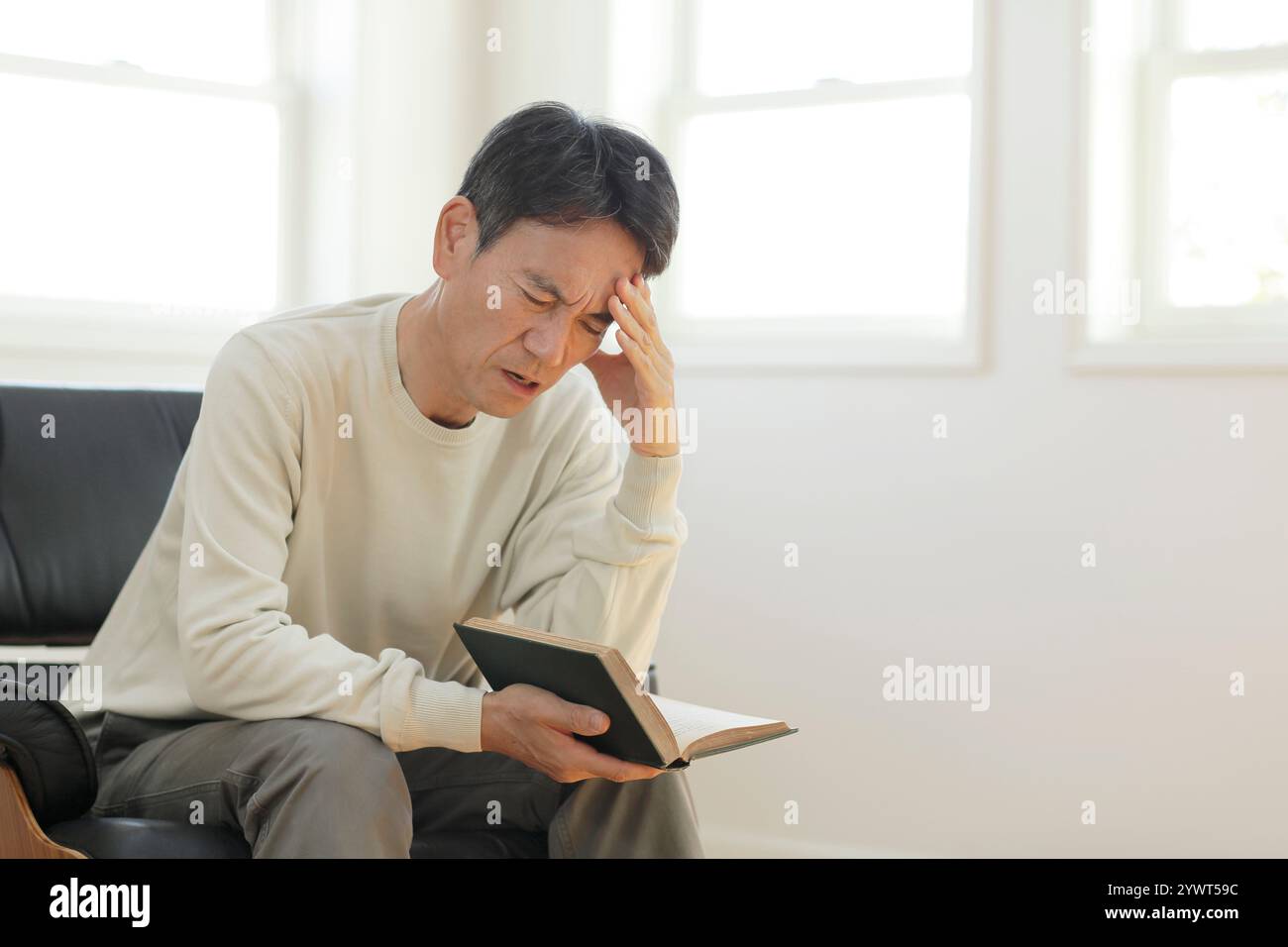 Middle-aged man in poor health Stock Photo - Alamy