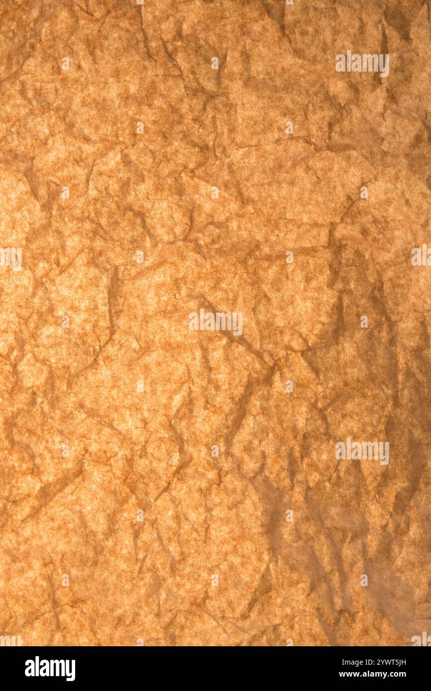 Wrinkled kraft paper Stock Photo - Alamy