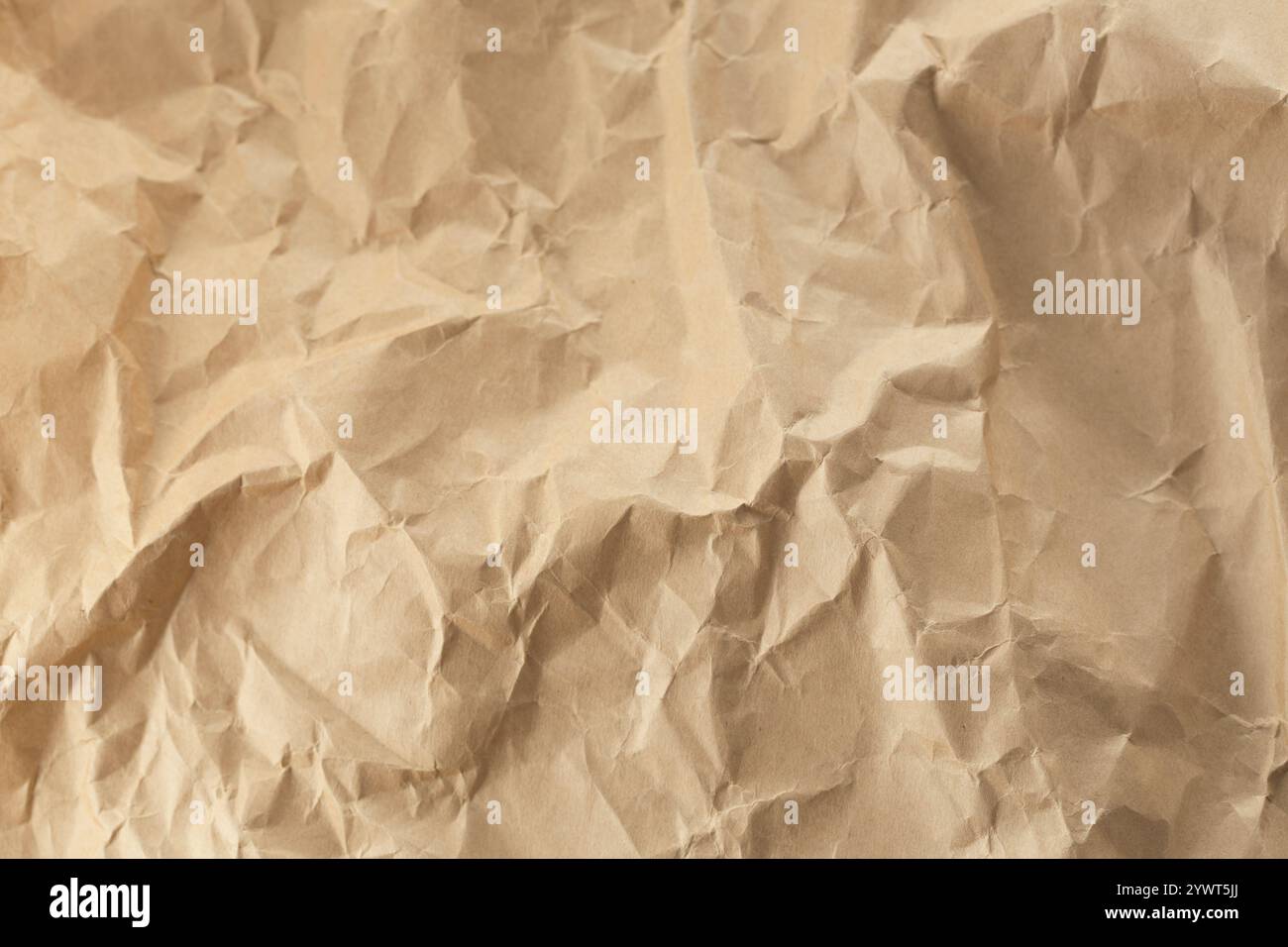 Wrinkled kraft paper Stock Photo - Alamy