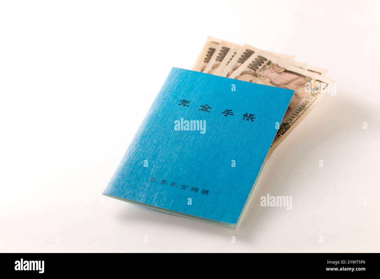 Pension book and banknotes Stock Photo - Alamy