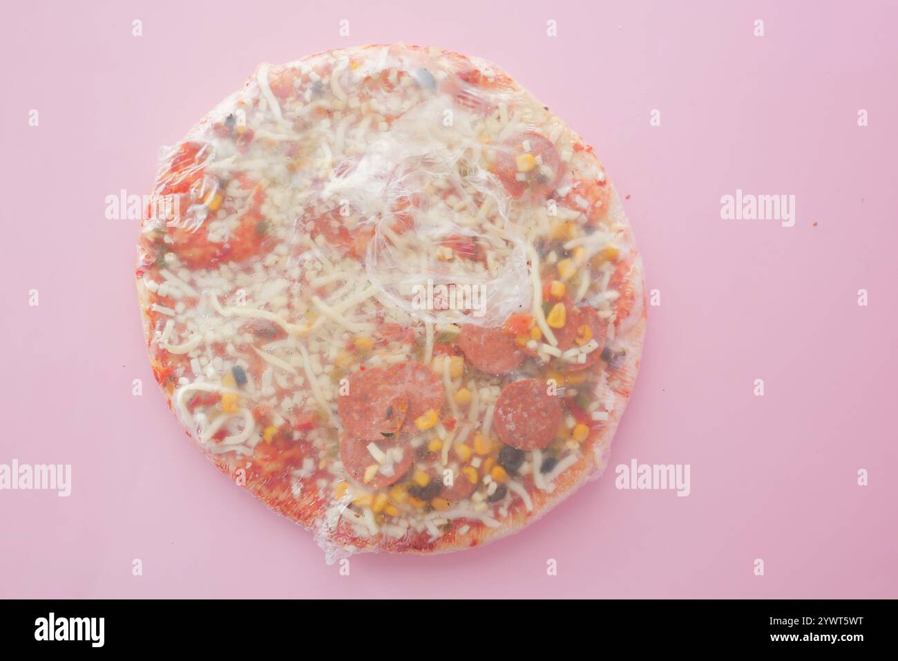 Delicious Frozen Pizza Featuring Cheese and Various Toppings, All ...