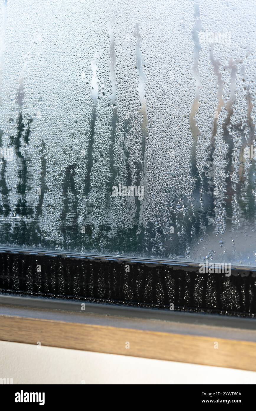 Condensation on glass window Stock Photo - Alamy