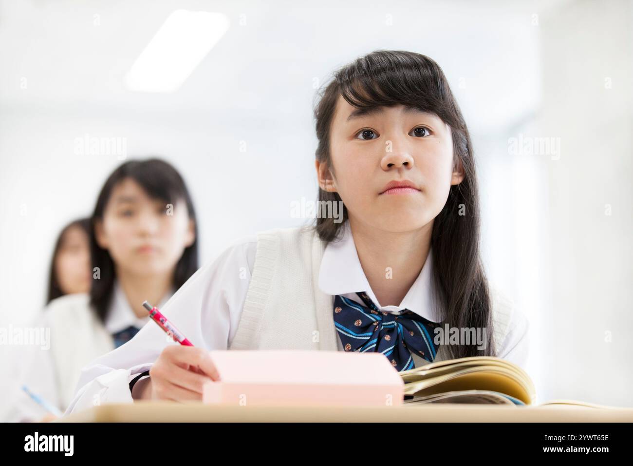 High school girls taking classes Stock Photo - Alamy