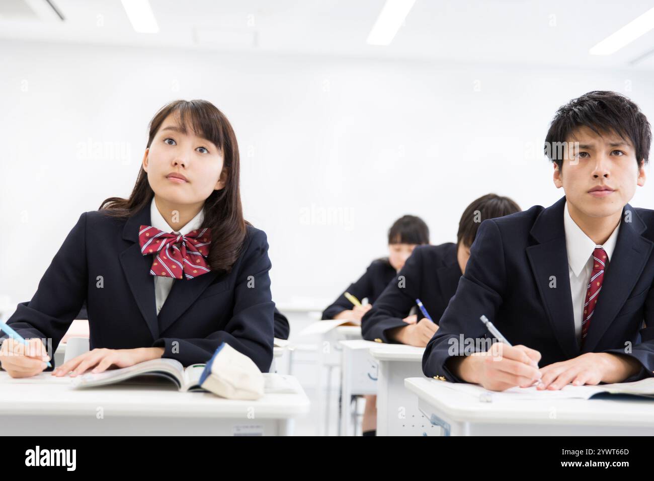 Students taking a class Stock Photo - Alamy