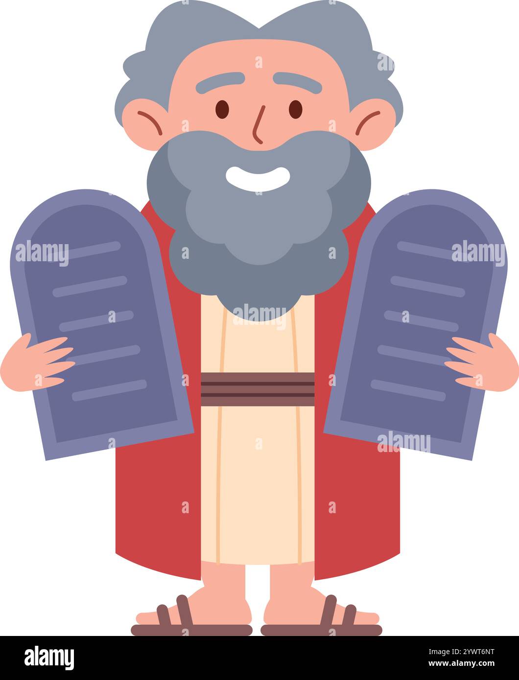 moses with ten commandments Stock Vector Image & Art - Alamy