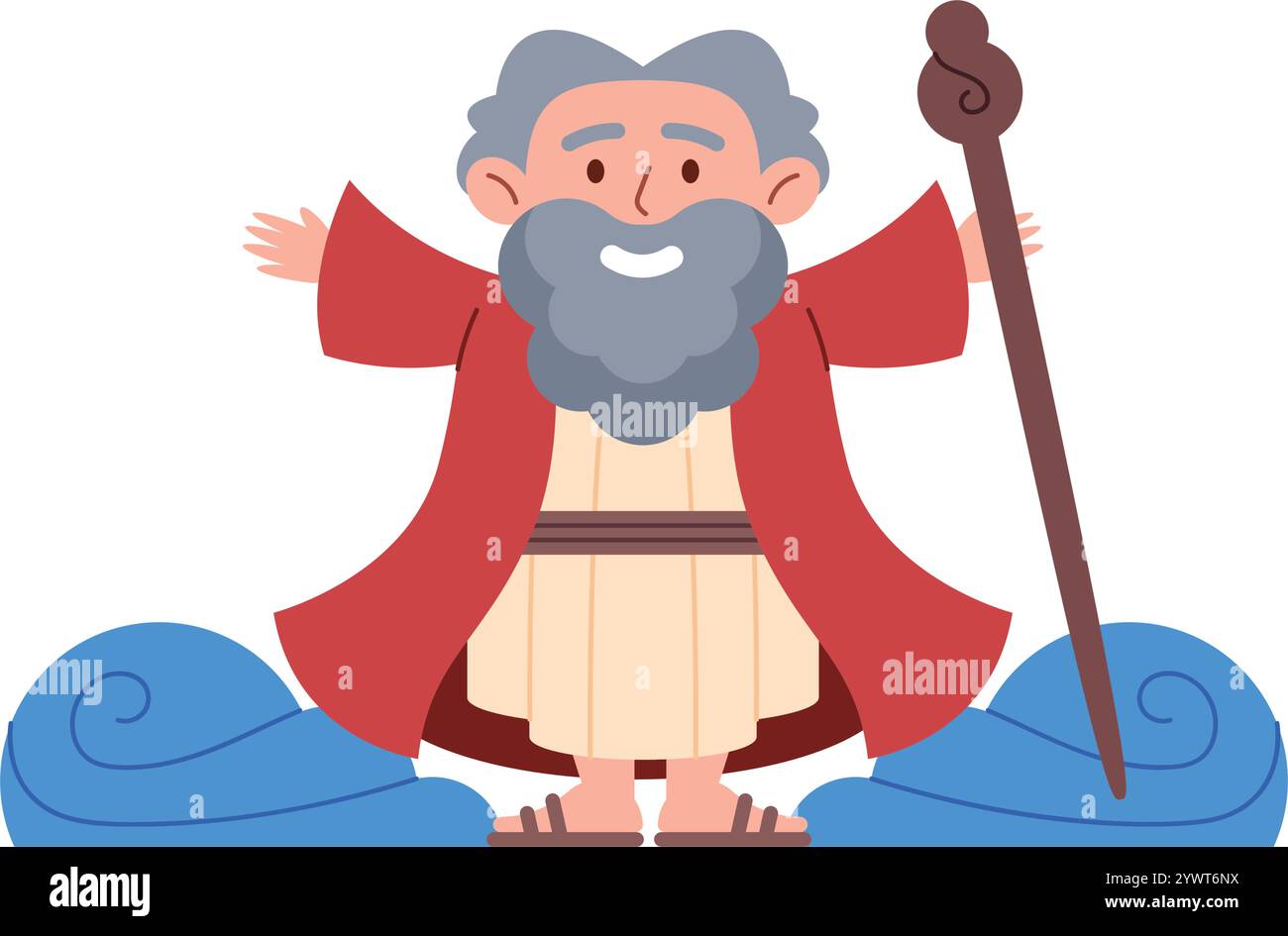 moses parting red sea Stock Vector Image & Art - Alamy