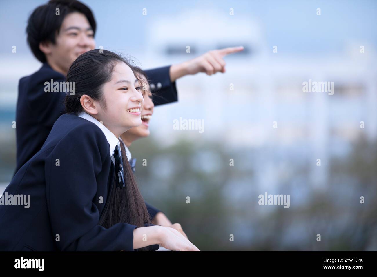 Smiling high school student hi-res stock photography and images - Alamy