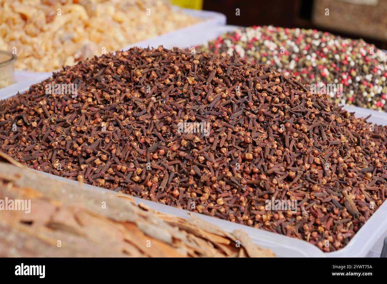 Fragrant and Dried Cloves on Display in a Lively Spice Market Stock ...