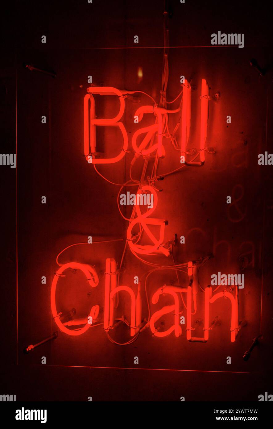 Ball & Chain neon store sign in Kyoto Japan Stock Photo - Alamy