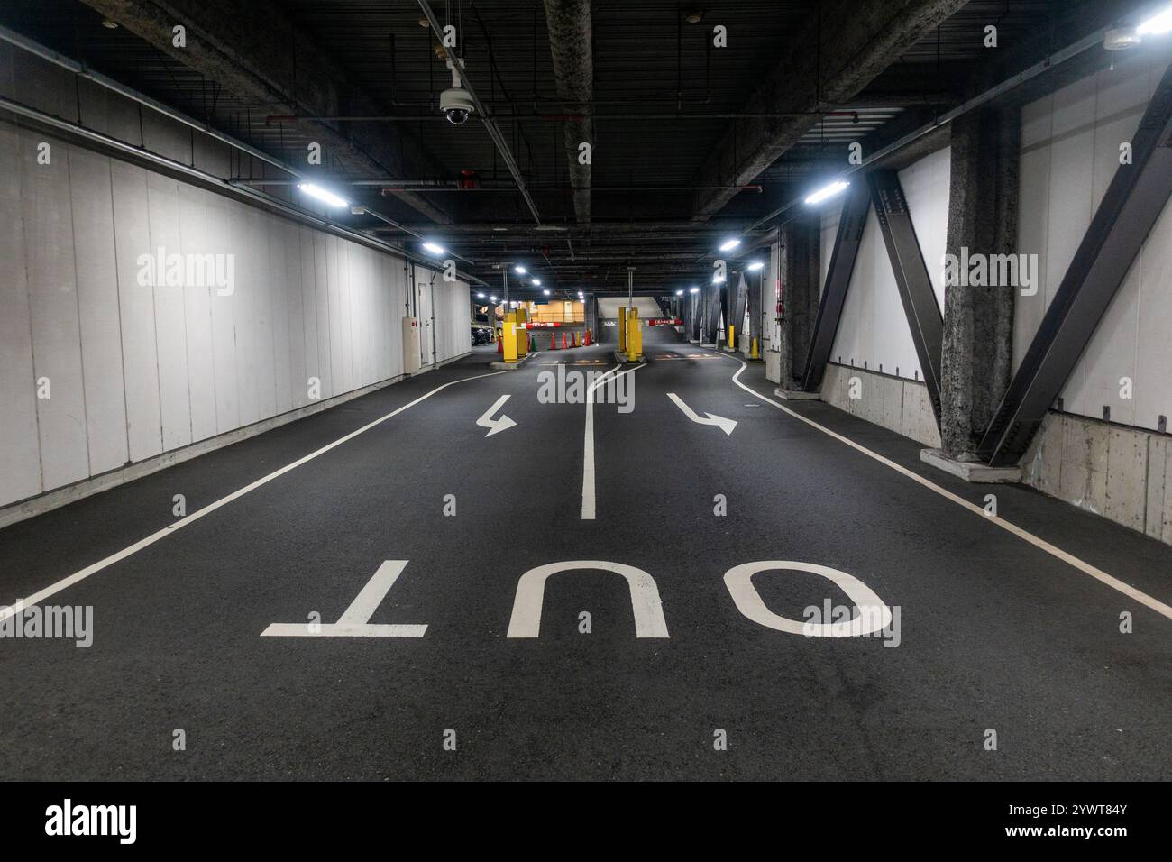 Out exit parking garage sign arrows gate gates driveway security hi-res ...