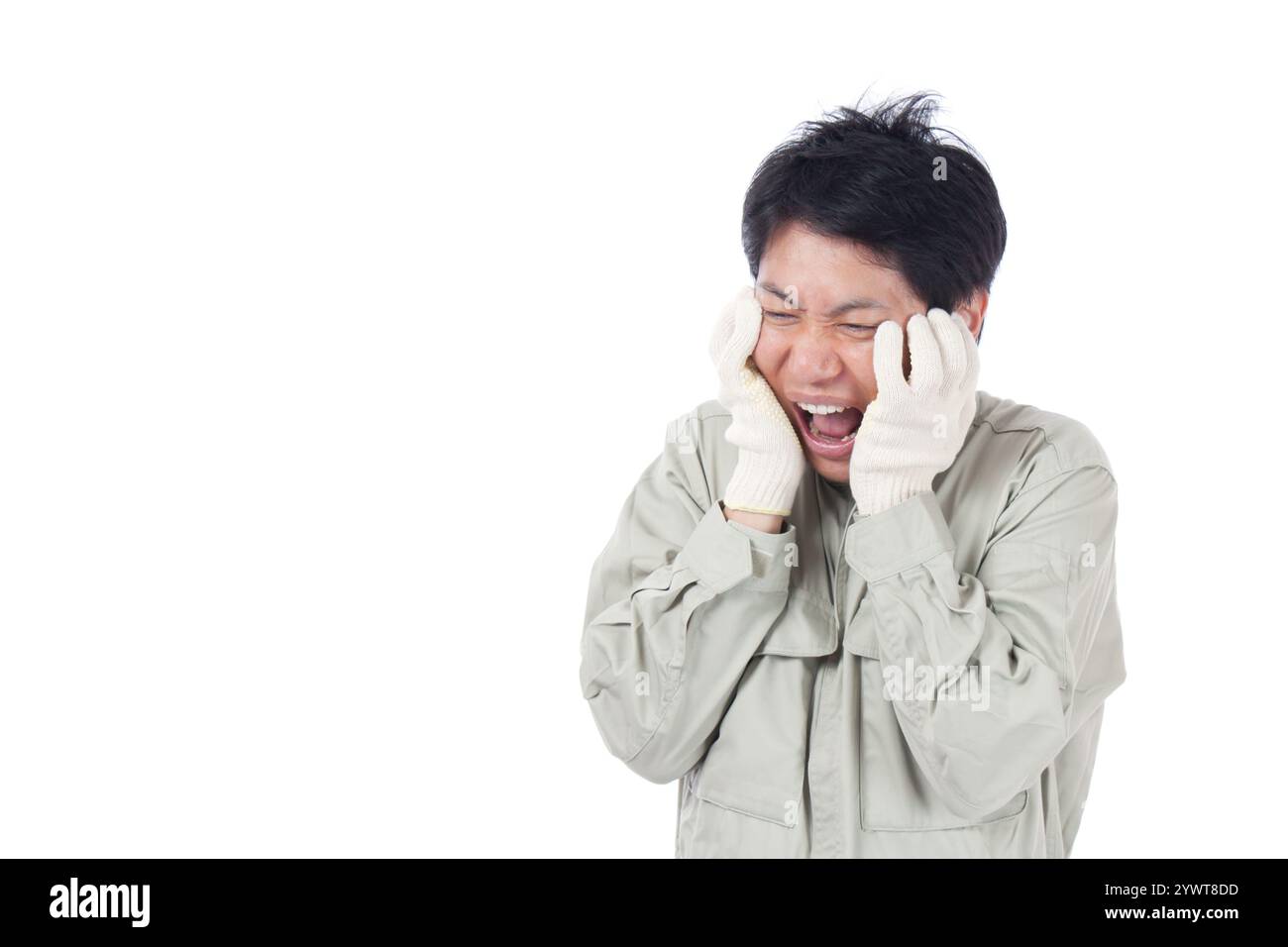 Worker shout hi-res stock photography and images - Alamy