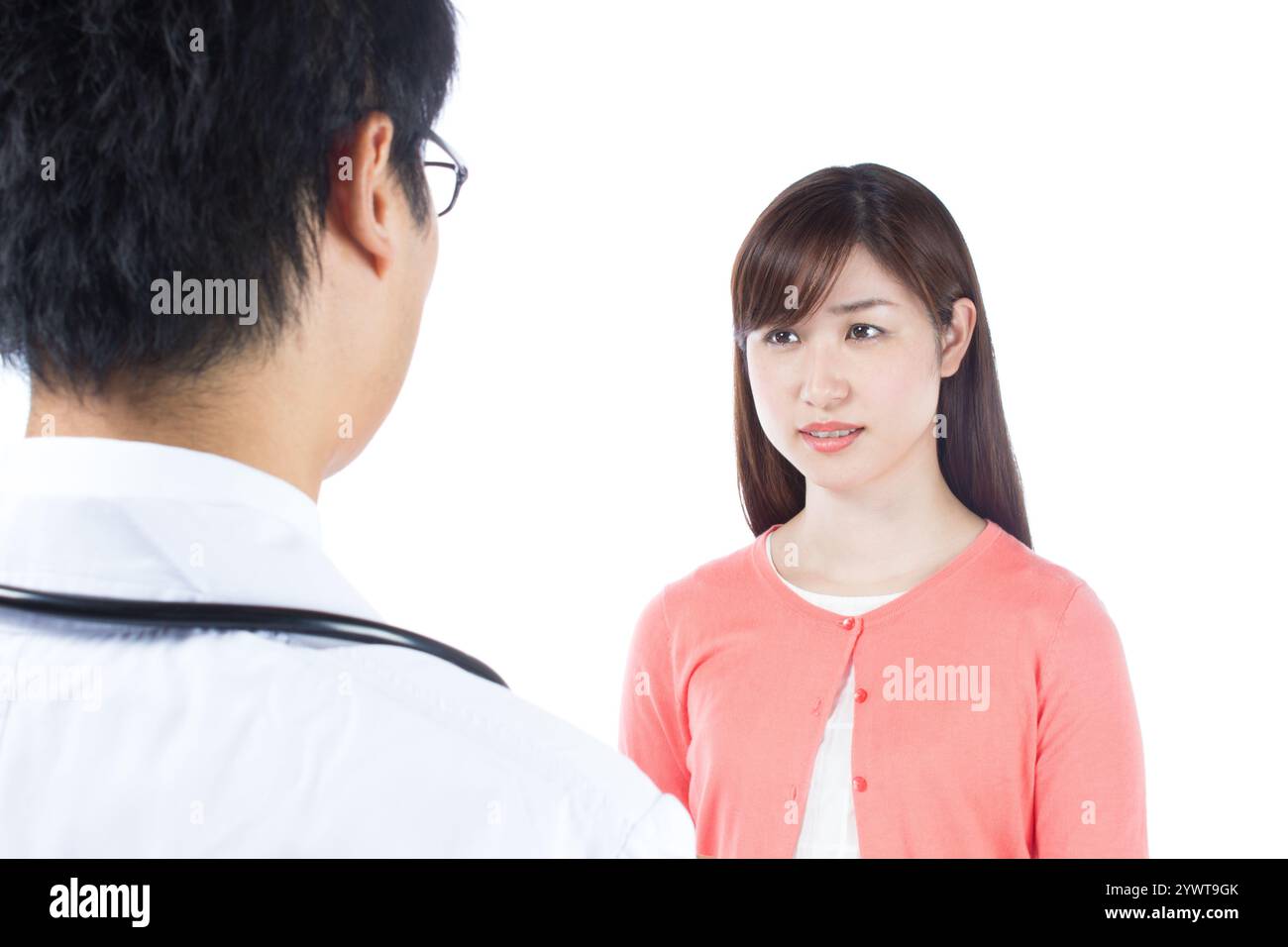 Japanese male doctor and female patient Stock Photo - Alamy