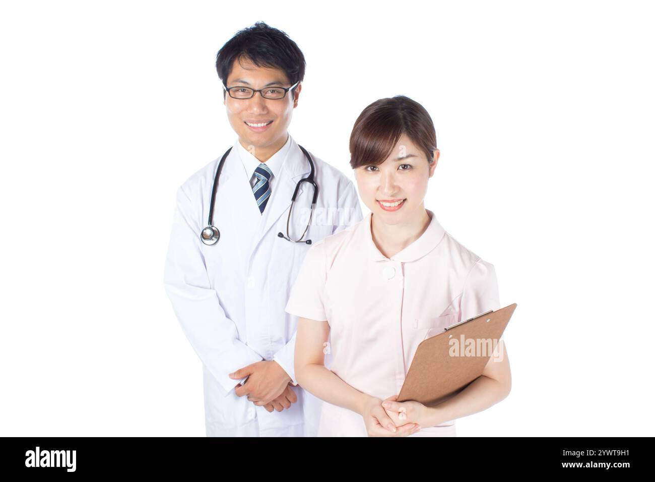 Japanese male doctor and nurse Stock Photo - Alamy