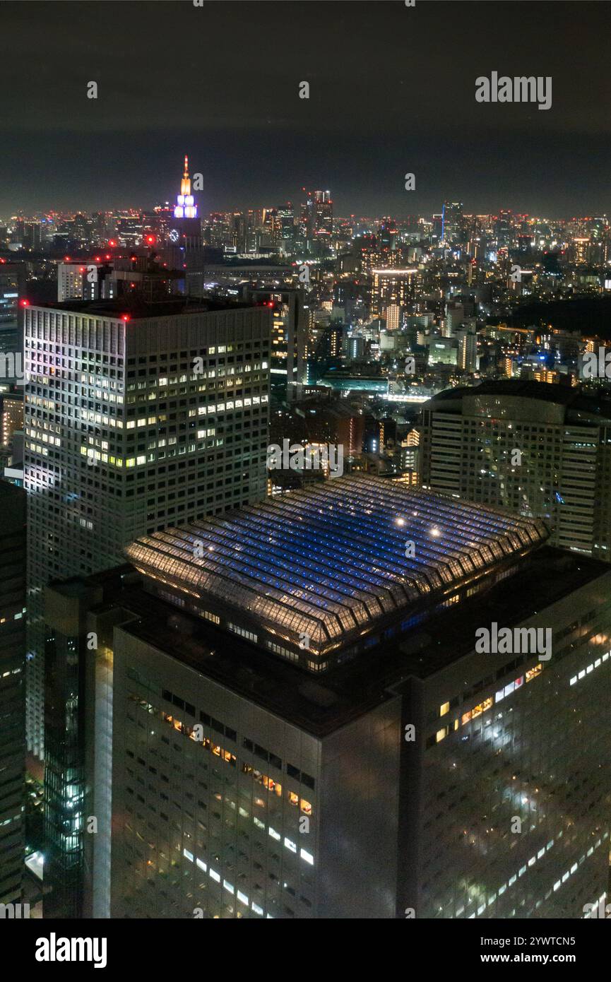 Dusk free observatory skyline skyscrapers modern view hi-res stock ...
