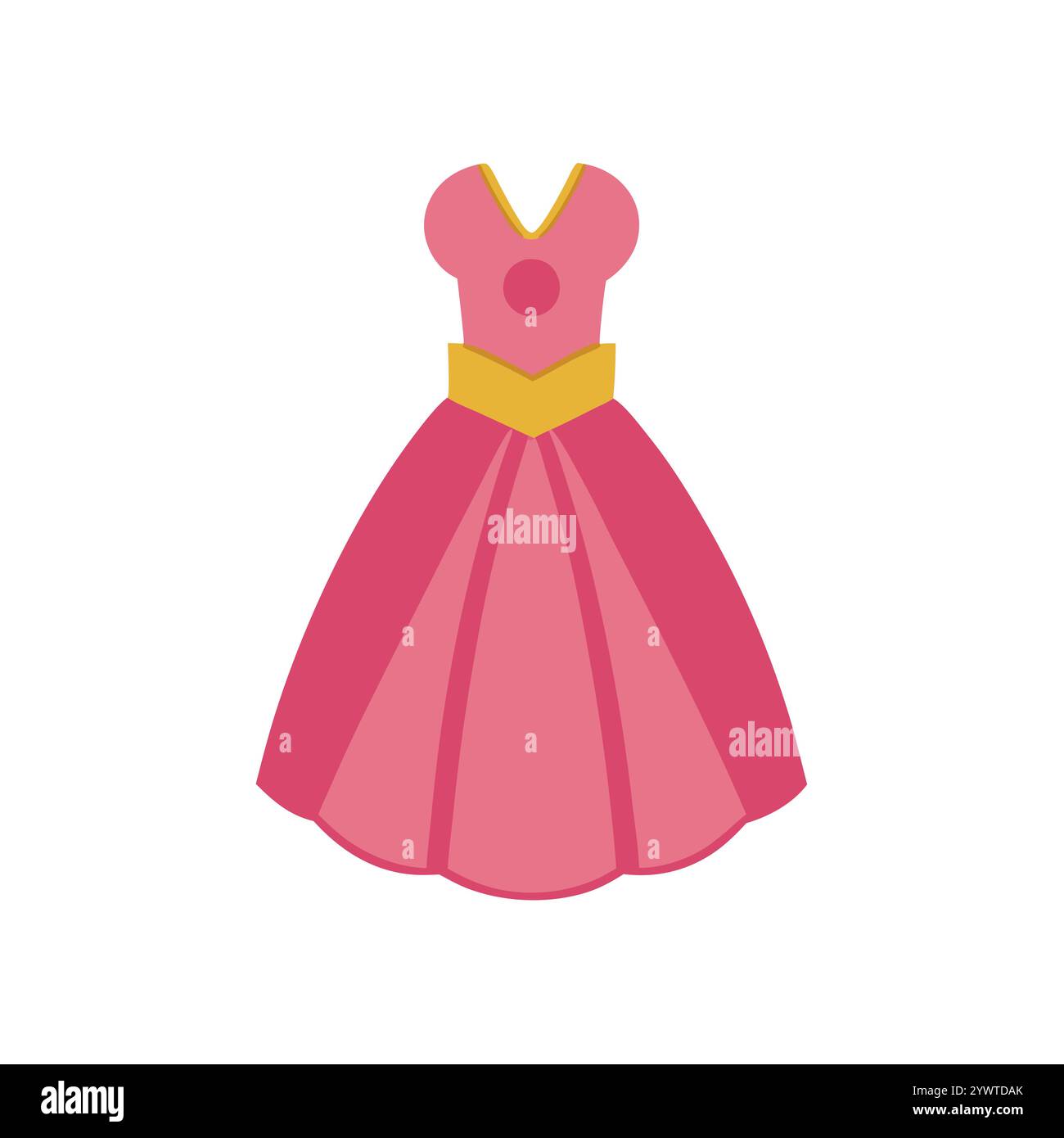 Regal Flowing Gown Dress for Girls Modern Fashion Vector Art Design ...